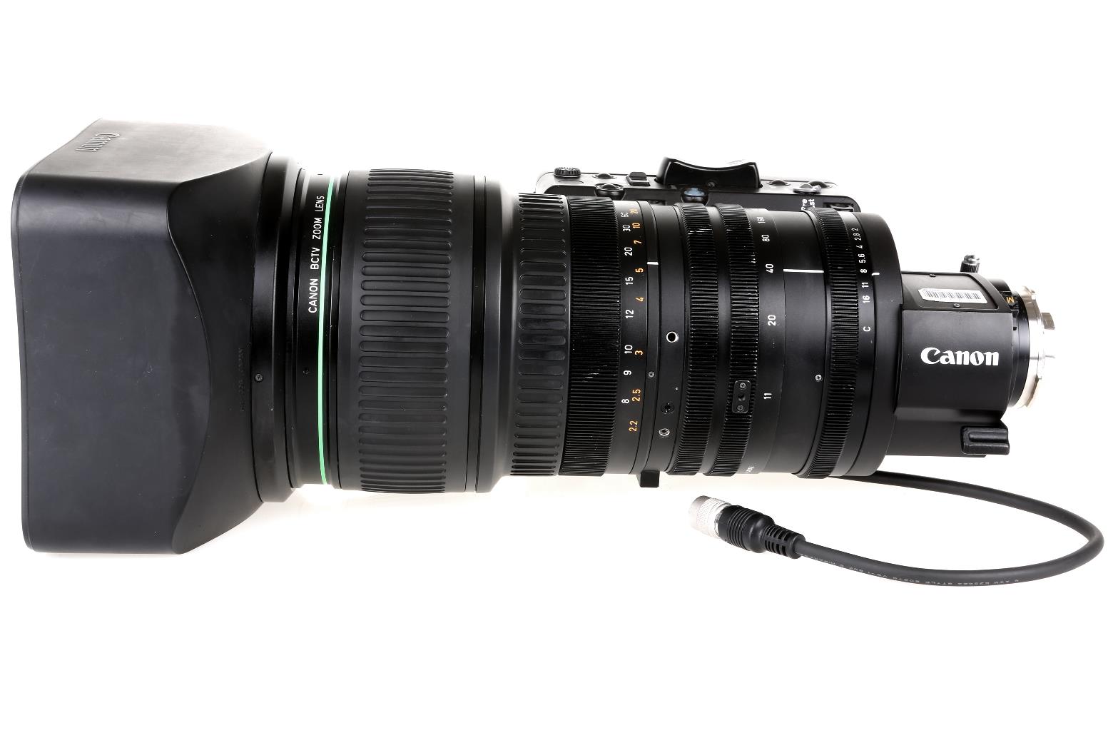 Canon J35ex11B IASD Zoom Lens with sled and focus & zoom controls ...