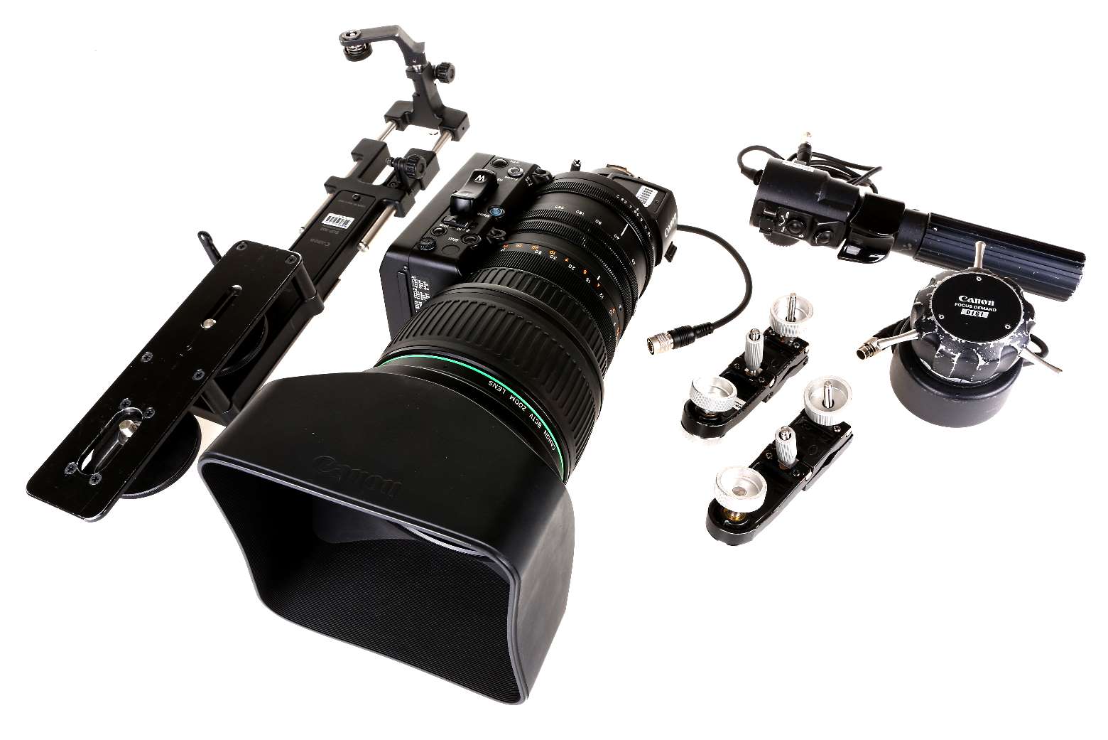 Canon J35ex11B IASD Zoom Lens with sled and focus & zoom controls ...